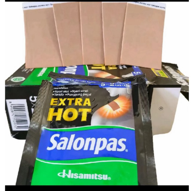 BLACK SALONPAS EXTRA HOT Salonpas Patch (AUTHENTIC MADE FROM THAILAND ...