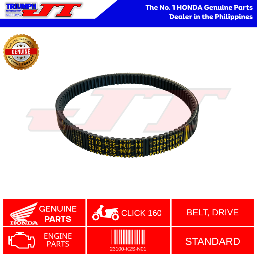 HONDA GENUINE CLICK 160, BELT DRIVE (23100-K2S-N01) | Shopee Philippines