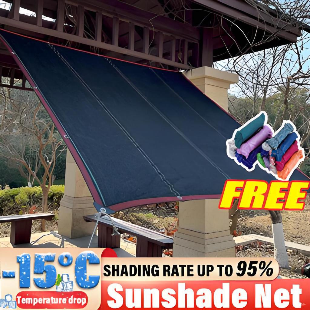 【Free Ship】Sun Shade Net Outdoor Cover Anti-UV 95% Net Sun Protection ...
