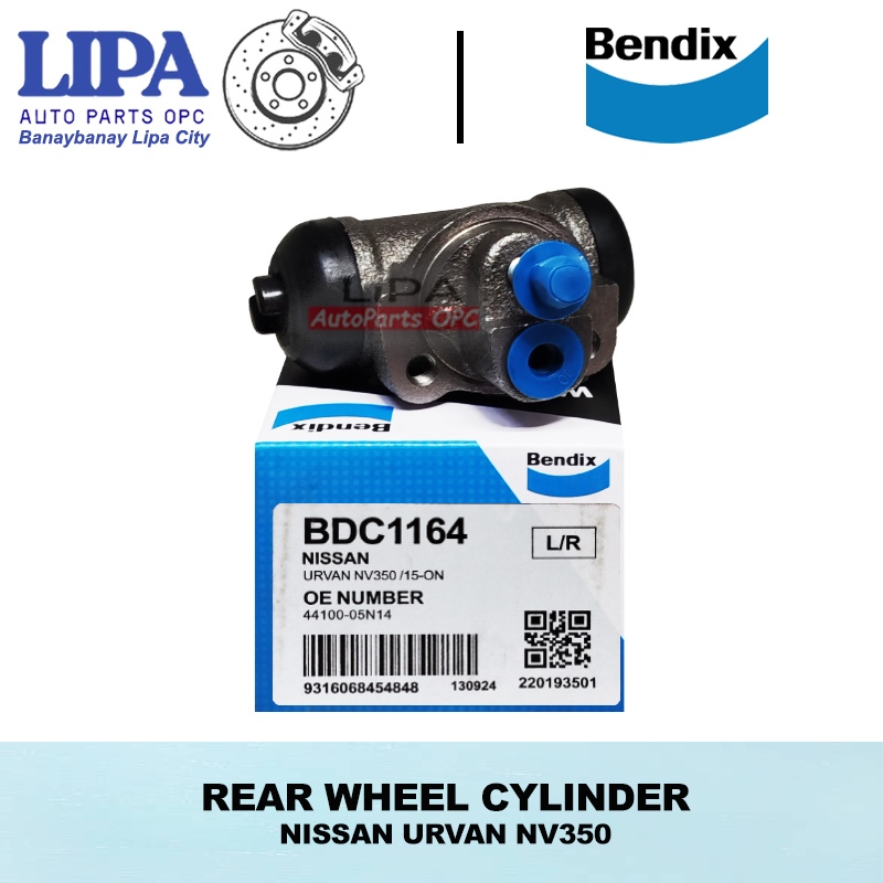 BENDIX REAR WHEEL CYLINDER NISSAN URVAN NV350 1990-2023 1PC | Shopee ...