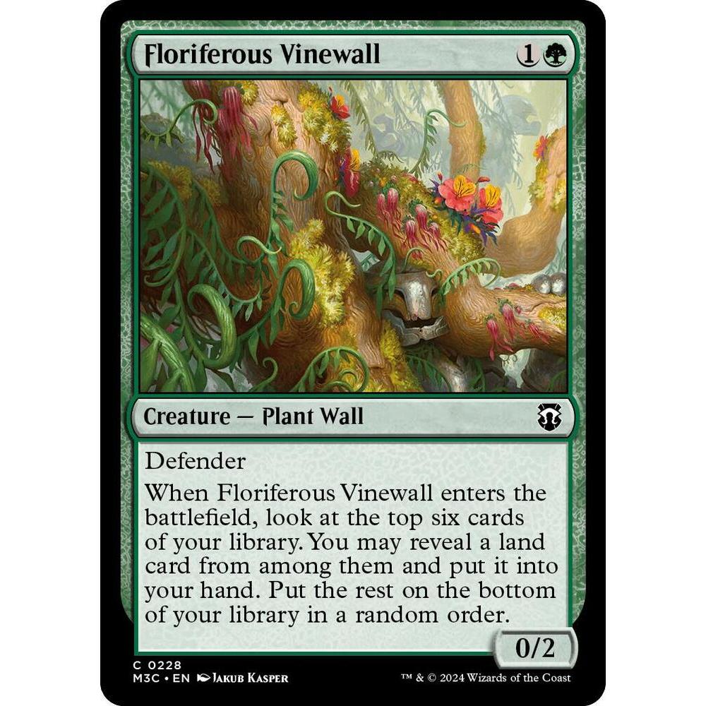 Floriferous Vinewall - Commander: Modern Horizons 3 (M3C) | Shopee ...