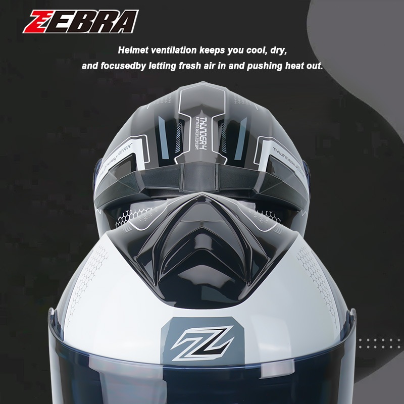 ZEBRA A113 Modular helmet Full Face for Motorcycle Dual Visor man and ...