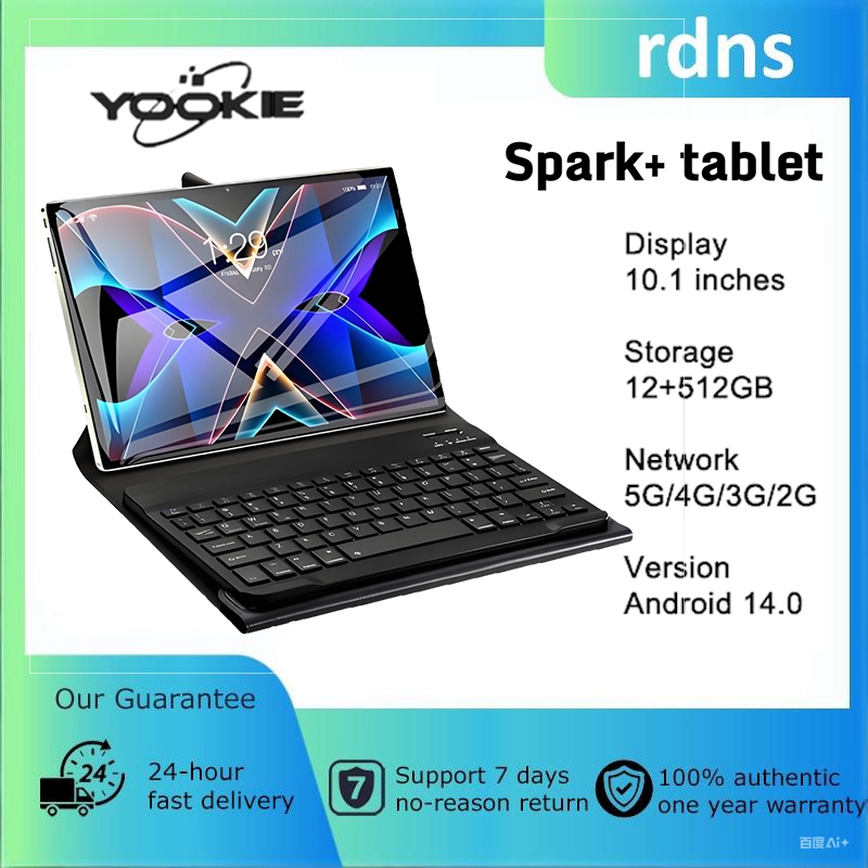 Original Spark+ Tablet 12+512GB storage 5G Android Tablet Dual sim with ...