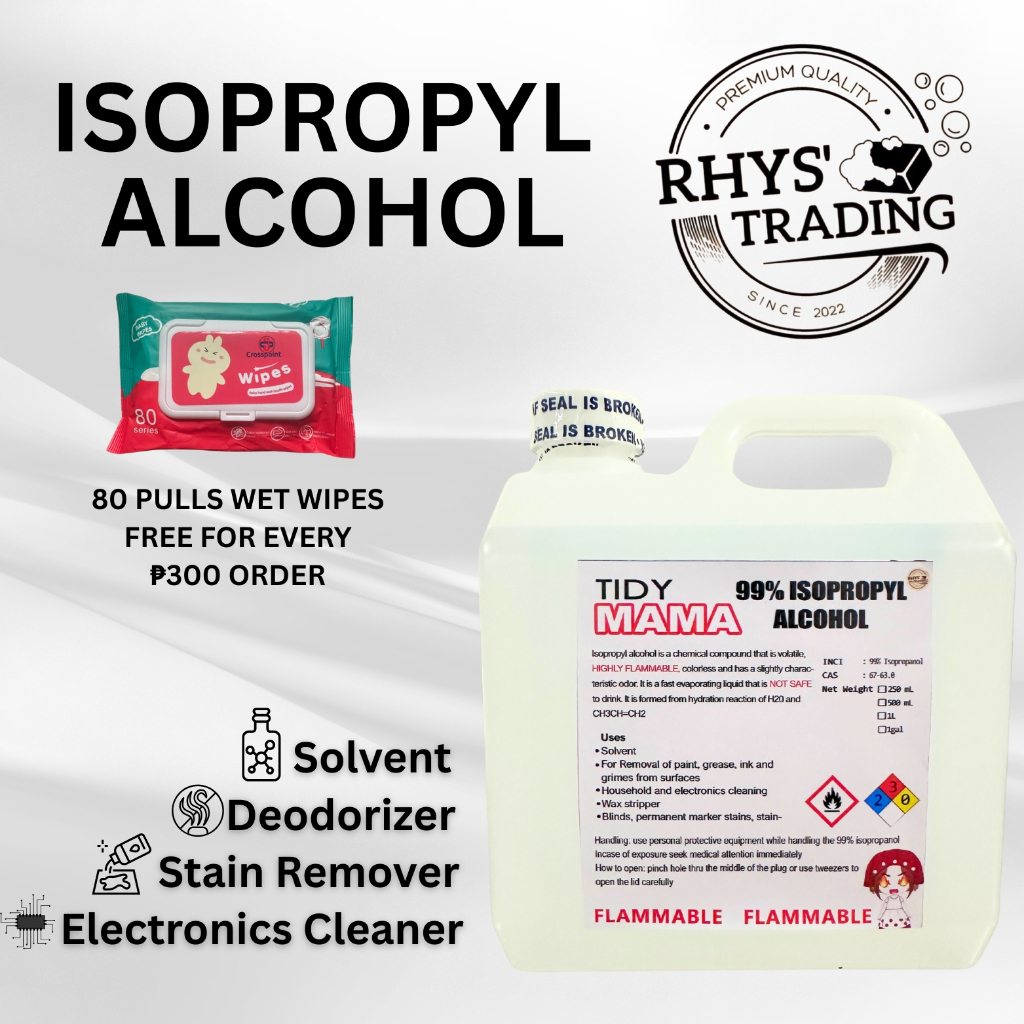 TIDY MAMA 99% ISOPROPYL ALCOHOL IPA 1 LITER SOLVENT ELECTRONICS CLEANER ...