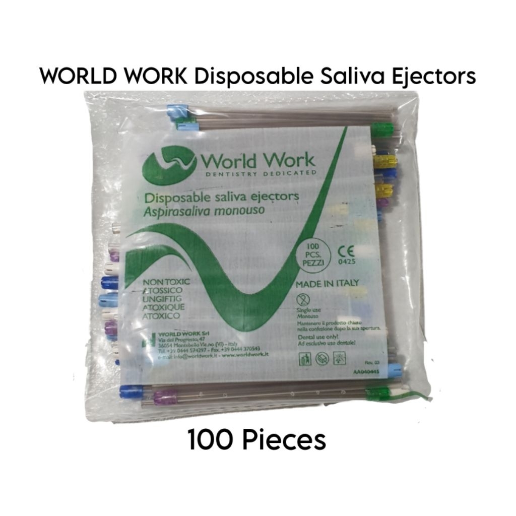 WORLD WORK Disposable Saliva Ejectors (100 pcs. per pack) | Shopee ...