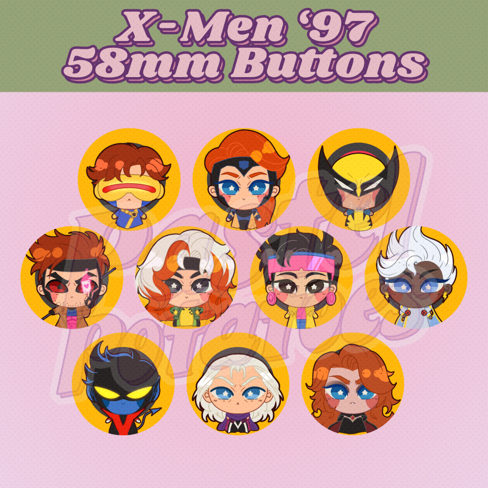 X-Men 97 58mm Buttons by Pastel Potatoes | Shopee Philippines