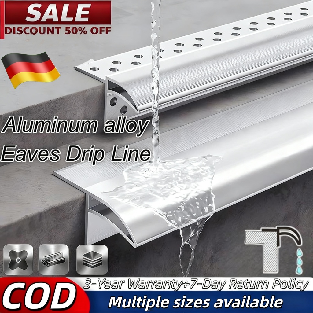 Aluminum Alloy Eaves Drip Edge - Roof Eaves Exterior Wall Waterproof ...