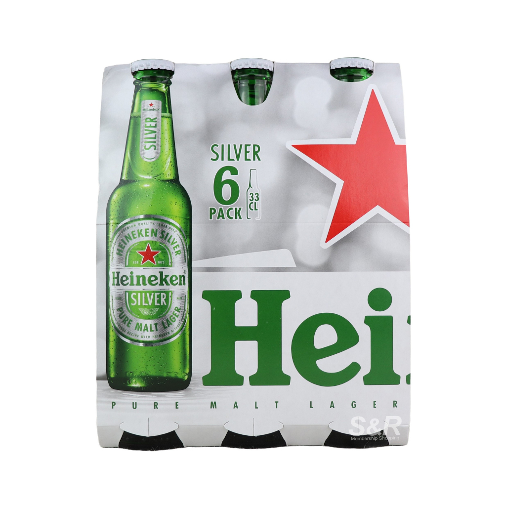 Heineken Silver Beer (330mL x 6pcs) | Shopee Philippines