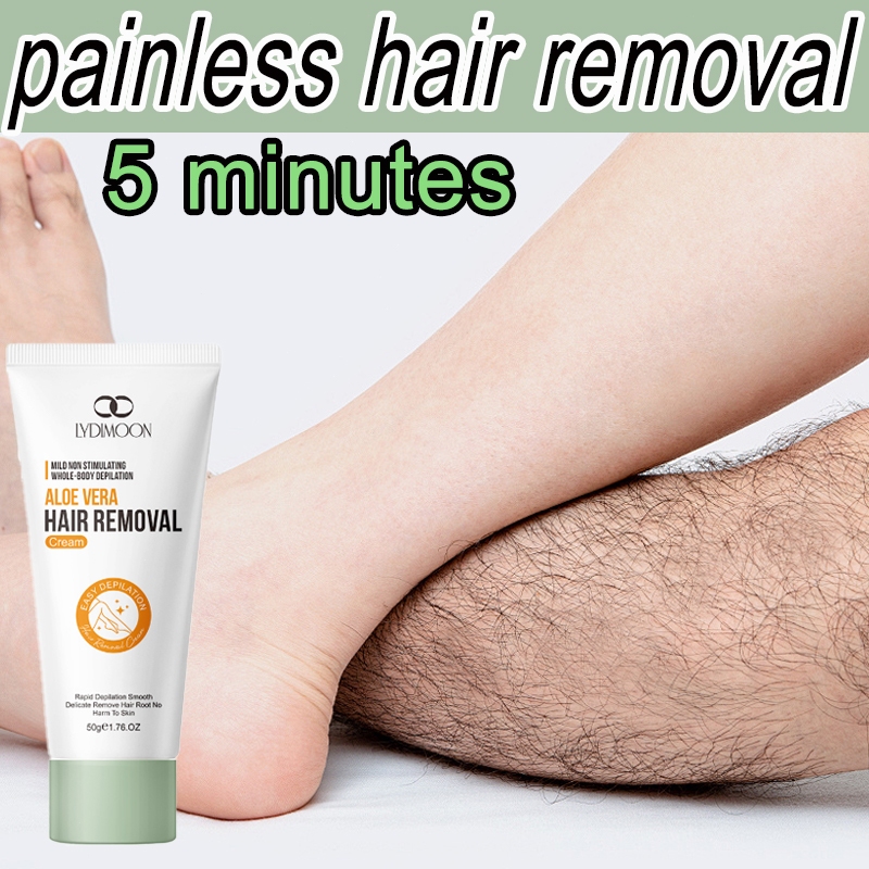 Painless Hair Removal Cream Permanent Depilatory Cream Underarm Legs ...