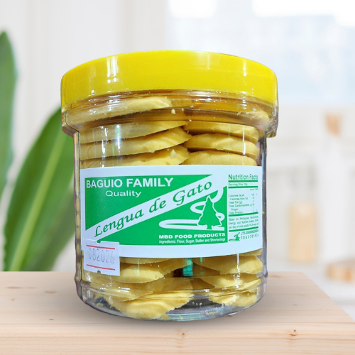 BAGUIO QUALITY LENGUA DE GATO 185g - Thin Crisp Butter Cookie Made in ...