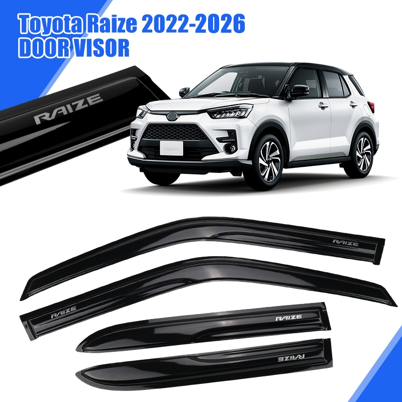 Toyota Raize 2022-2026 ABS Plastic Rain Visor Window Visor Easy Install ...