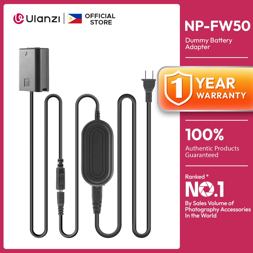 Ulanzi 2860 Dummy Camera Battery Pack for Sony NP-FW50 with AC Power ...