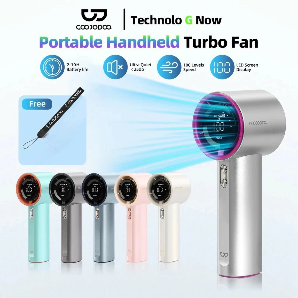 Goo Flo's new color high-speed handheld fan outdoor portable 100 turbo ...