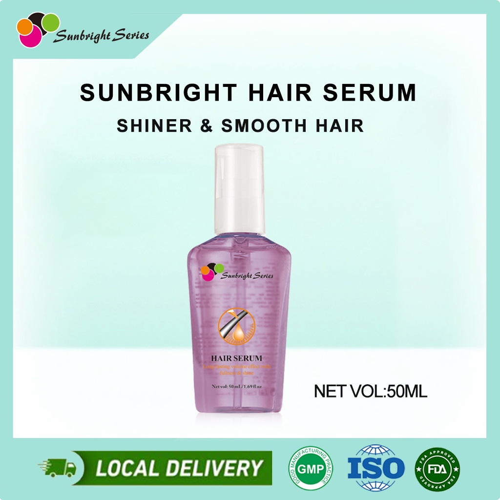 Sunbright Hair Serum 50ml Vitamin E Essence Repair Damage Dry Frizzy ...