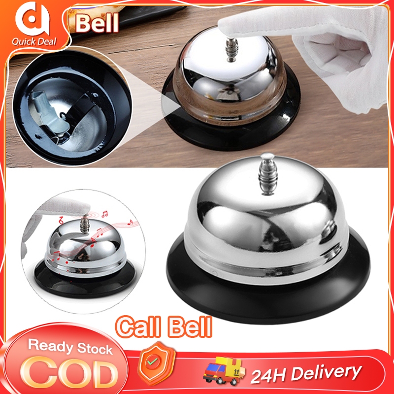 1pc Call Bell Metal Service Ring Anti-Rust Hotel Bar Front Desk ...
