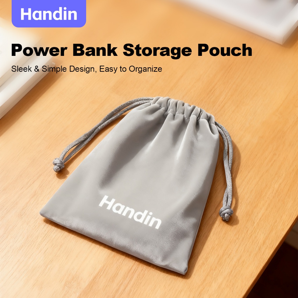 Handin Powerbank Storage Bag Drawstring Design Fashion Durable No Balling | Shopee Philippines
