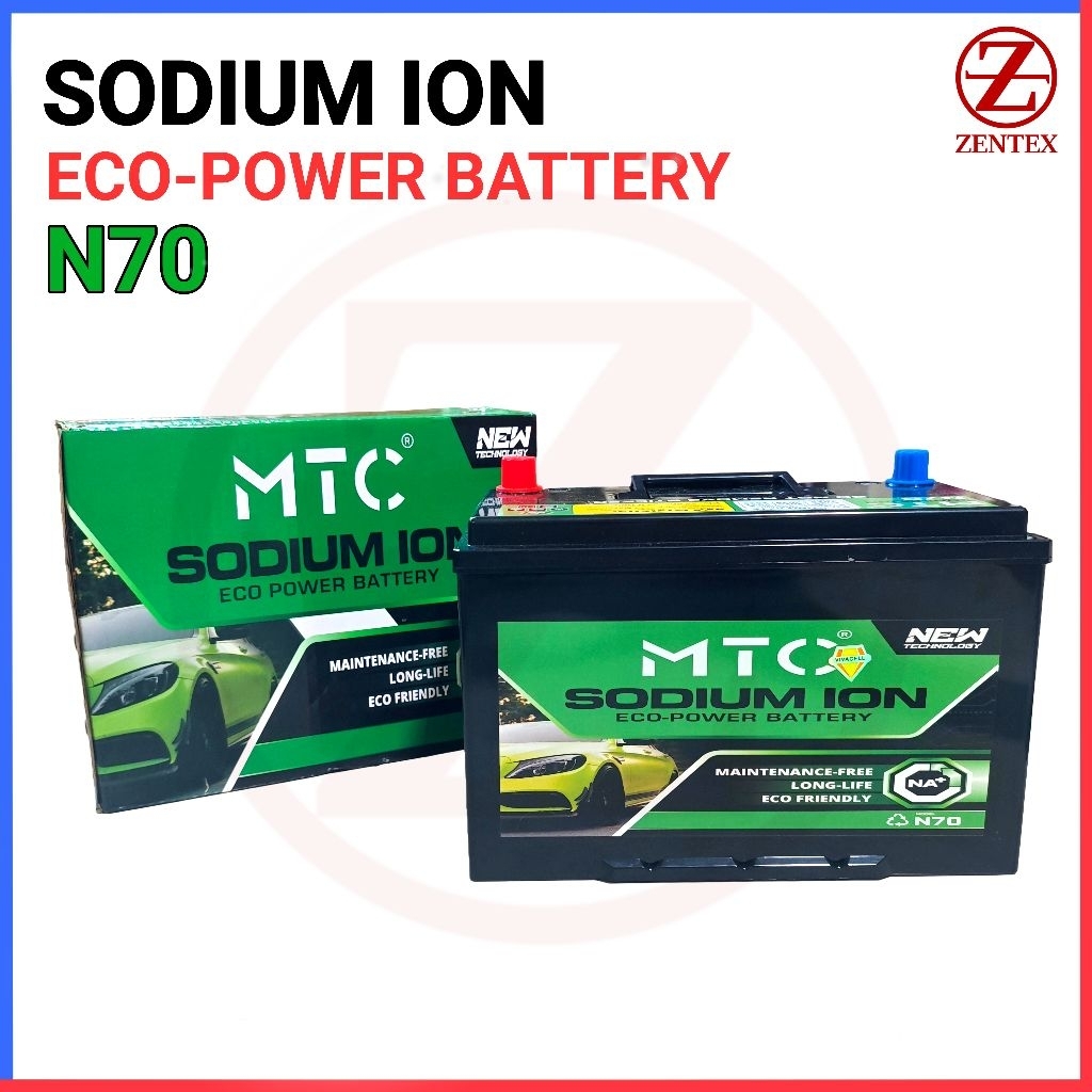 MTC SODIUM ION BATTERY N70 12V FOR CAR BATTERY | Shopee Philippines