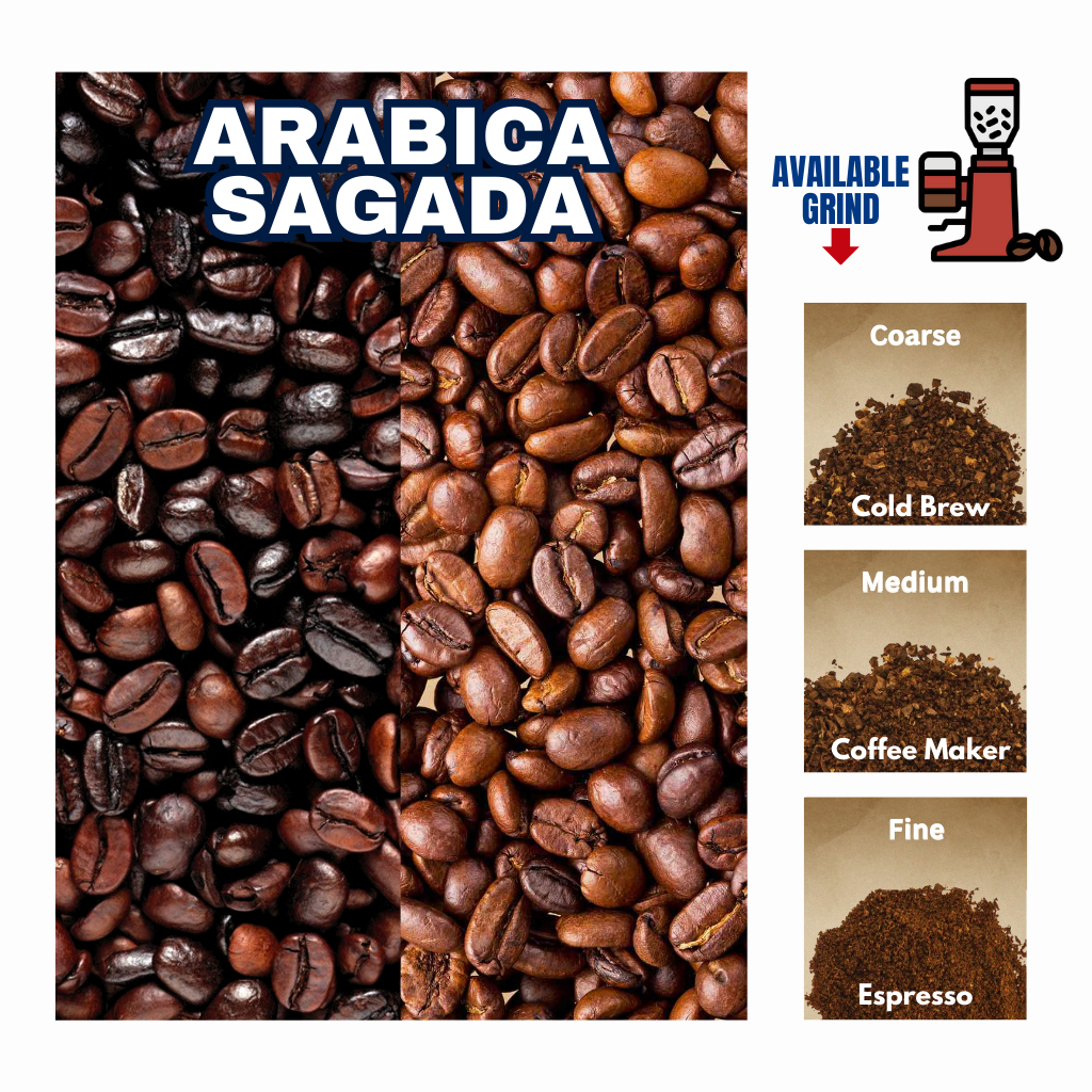 Arabica Sagada Coffee Beans 1kg - Dark Roast / Medium-Dark Roast ...