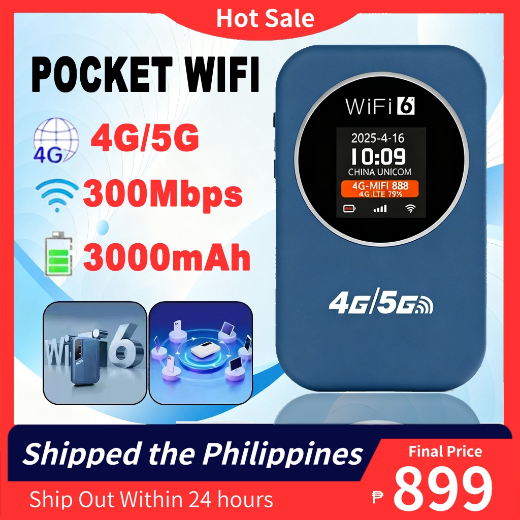 4G/5G LTE Pocket WiFi Mobile MiFi Portable WiFi Wireless Hotspot Router ...