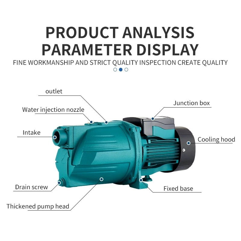 EURORECAR JET Pump Booster 2/2.5HP Shallow well Water Pump JET HEAVY ...