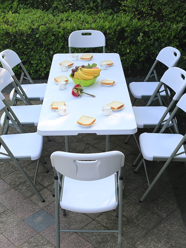 AIOIDY 1.8M Foldable Table Chair Set Portable Outdoor Picnic Dining ...