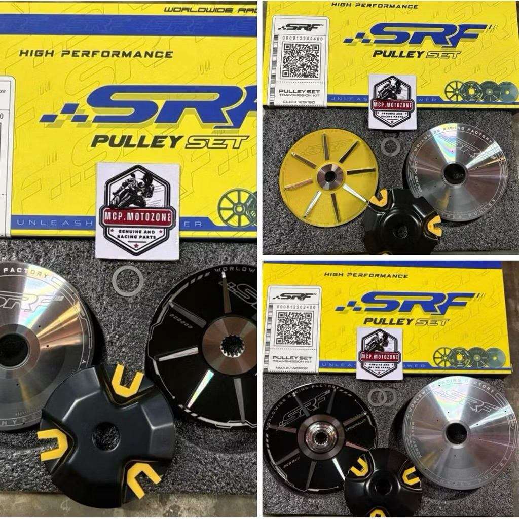 SRF PULLEY SET TRANSMISSION KIT NMAX/AEROX/M3/Click125/150/PCX160- Dual ...