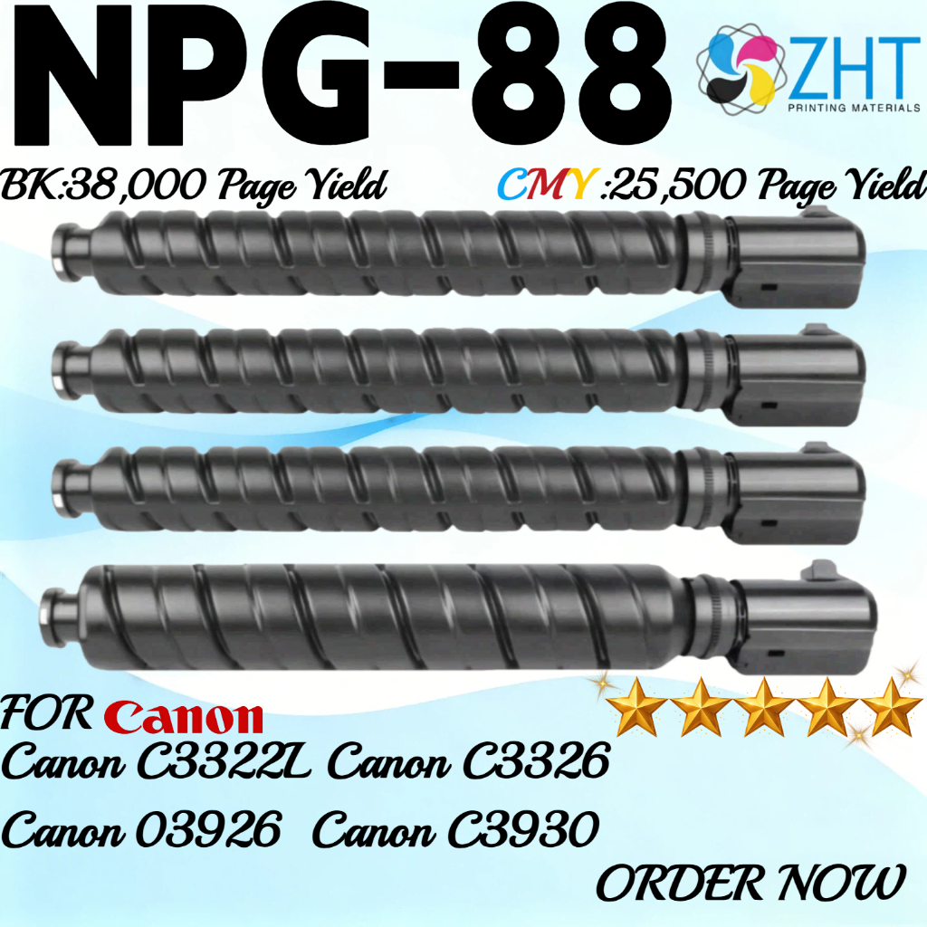 ZHT NPG-88 NPG88 Toner Cartridge For Canon imageRUNNER IR C3326 C3322L ...