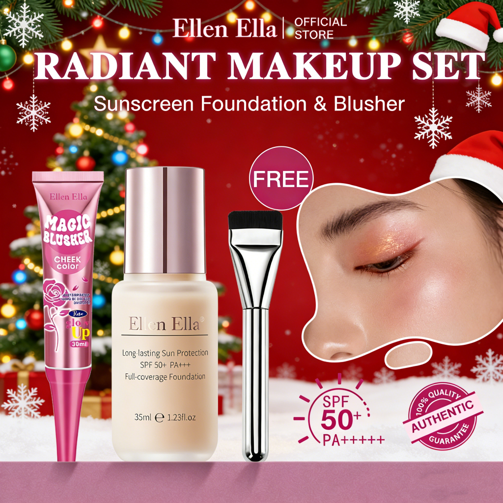 Ellen Ella Full Coverage Concealer Liquid Foundation With Sunscreen SPF ...