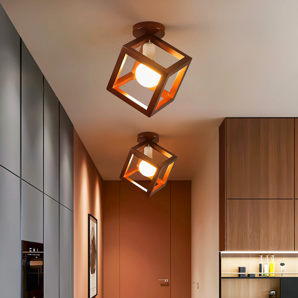 Gecree LED Retro Ceiling Light Home Aisle Cafe Decoration Lighting ...