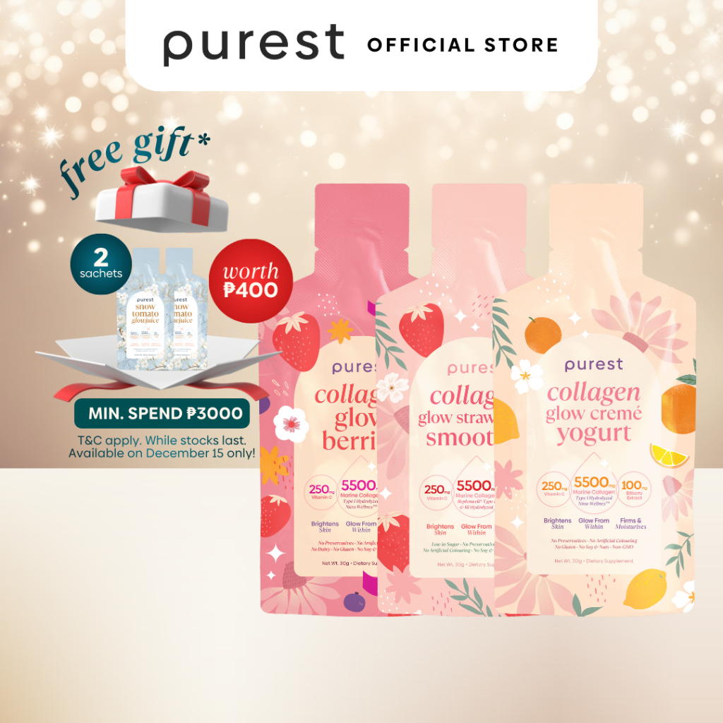 Purest Co Collagen Trio Starter Pack (For Firm & Glowing Skin) | Shopee ...