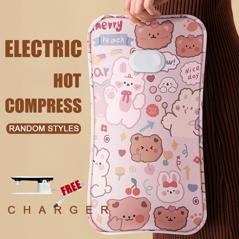 Electric Hot Compress With Box And Free Charger Rechargeable Hot Water ...