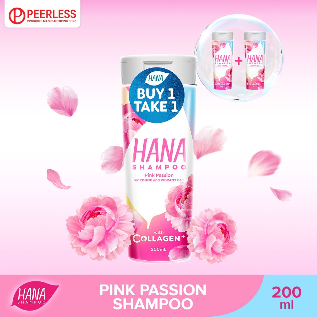 Hana Shampoo Pink Passion 2x200ml | Shopee Philippines