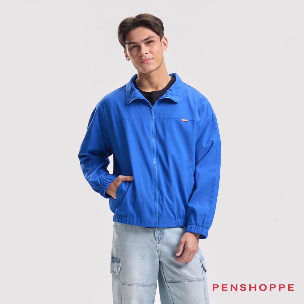 Penshoppe Relaxed Full Zip Jacket For Men | Shopee Philippines