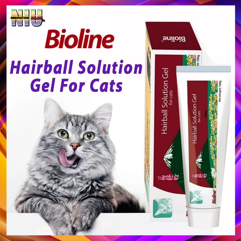 Bioline Hairball Solution Cat Food Cat Grass Recipe for Cats 100g ...