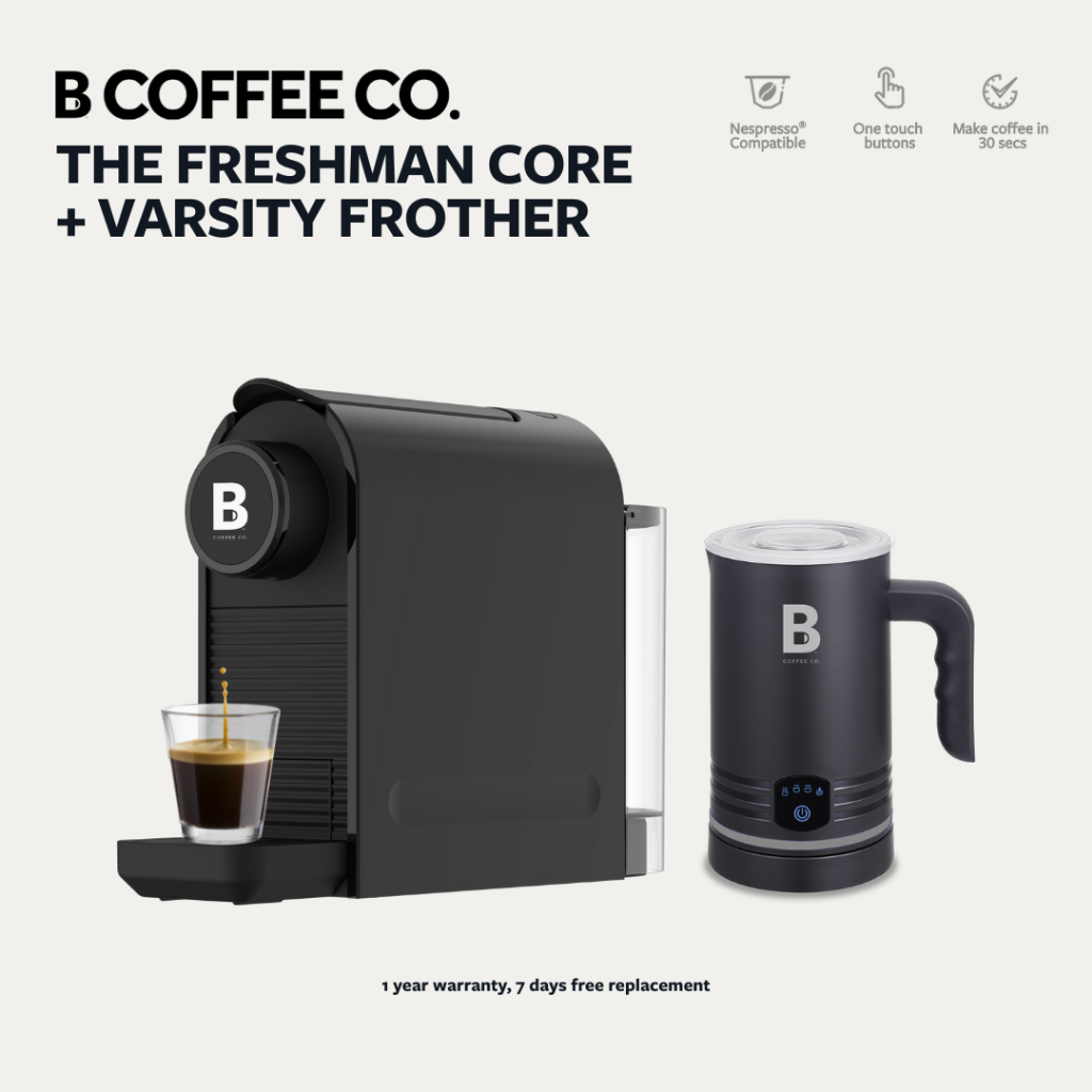 B Coffee Co Freshman Machine with Varsity Milk Frother | Shopee Philippines