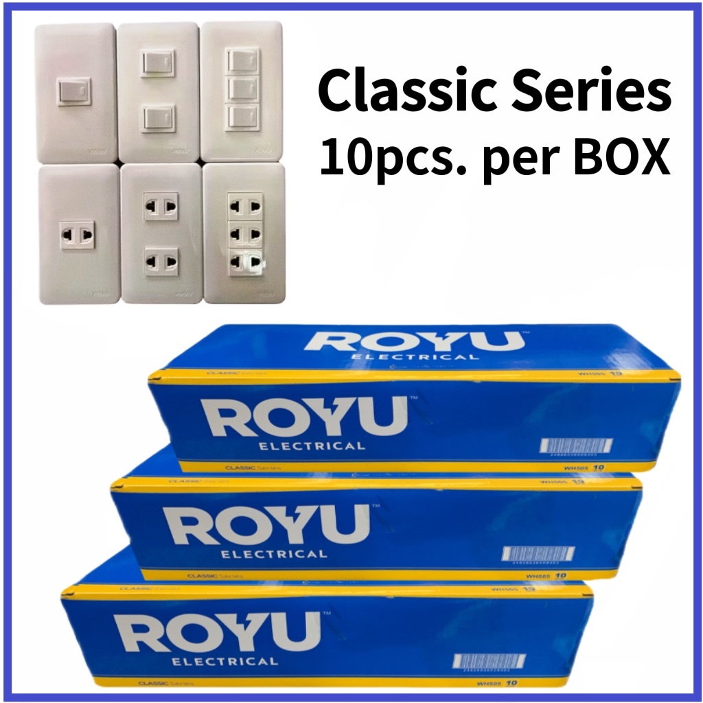 Royu Switch and Outlet Classic Series PER BOX - 10pcs.() | Shopee ...