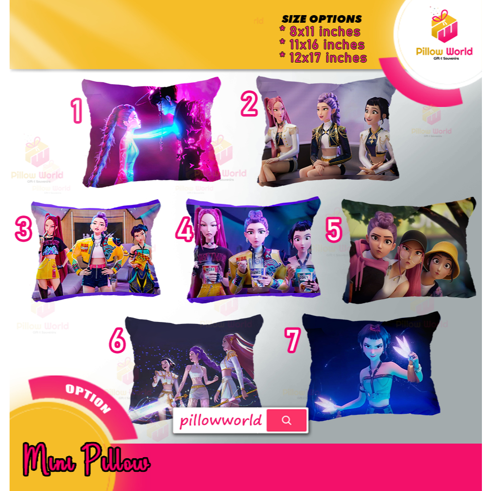 Huntrix Rectangle Travel Pillow • KPOP Demon Hunter Gift Idea for ...