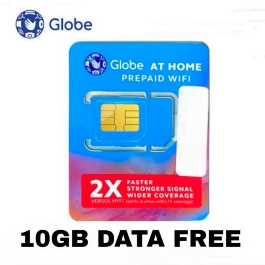 Globe AT HOME SIM with FREE 10GB DATA (GHPW PREPAID WIFI SIM) | Shopee ...