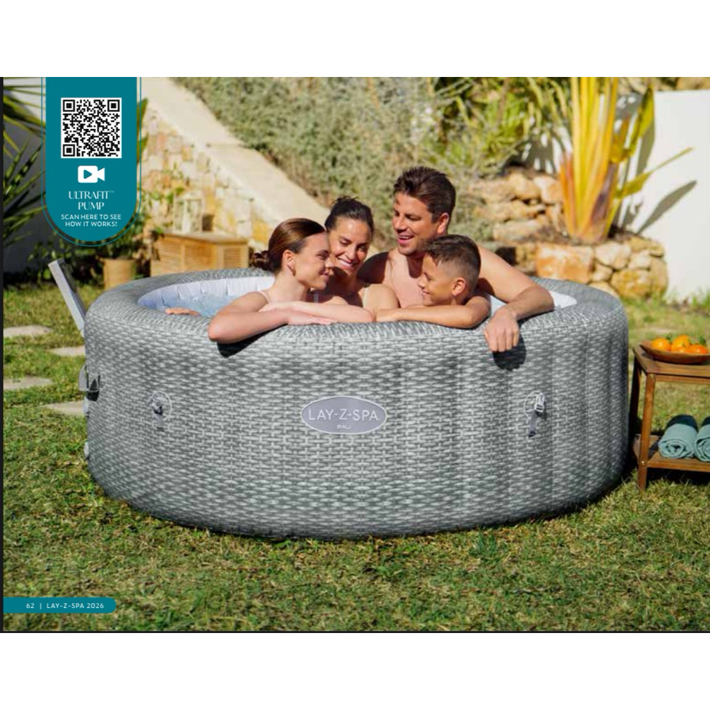 BESTWAY Lay-Z-Spa Inflatable Hot Tub, Portable Hot Tub, Inflatable Spa ...