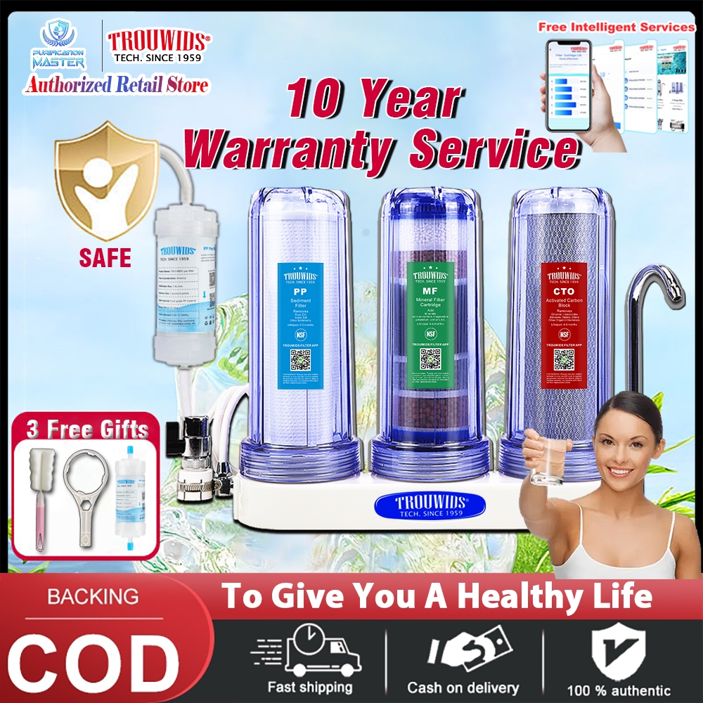 High Quality 3 Stages Water Filter Water Purifier Complete Set | Shopee ...