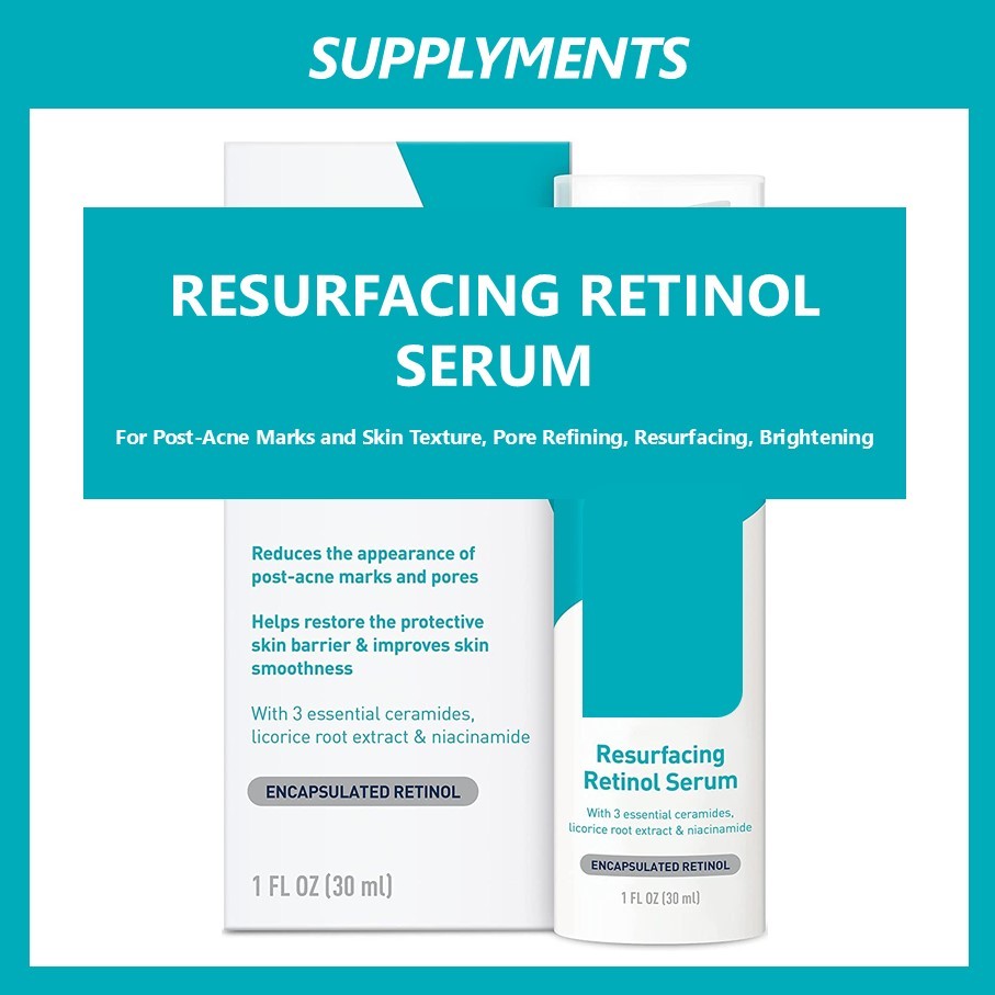 Resurfacing Retinol Serum for Post Acne Marks and Pore Minimizer 1oz ...