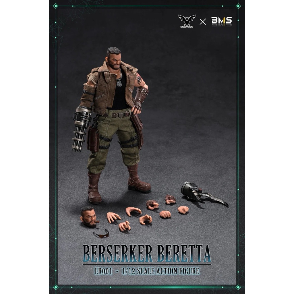 BROTOYS x BMS 1/12 Berserker Beretta Action Figure Barret Wallace Final ...