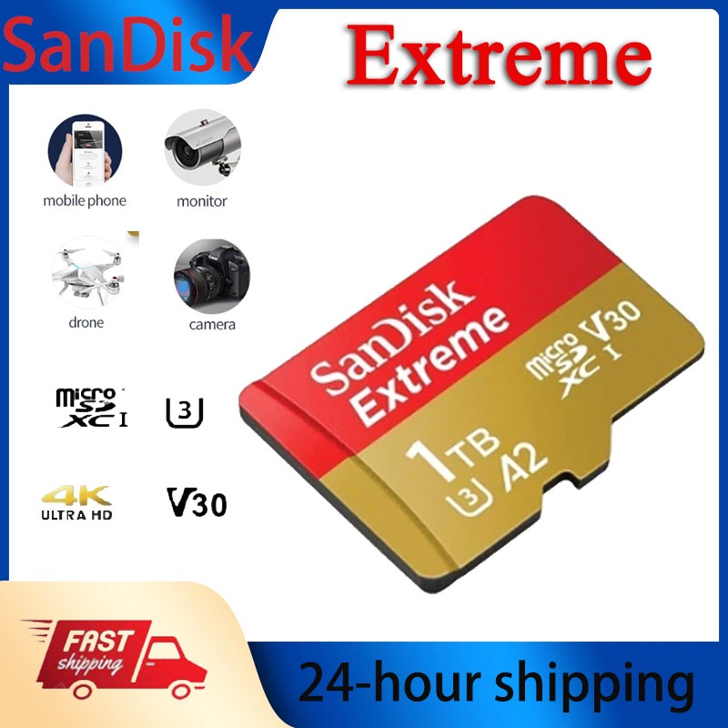Sandisk Extreme Memory Card A2 U3 With Adapter Class 10 128GB/256GB ...