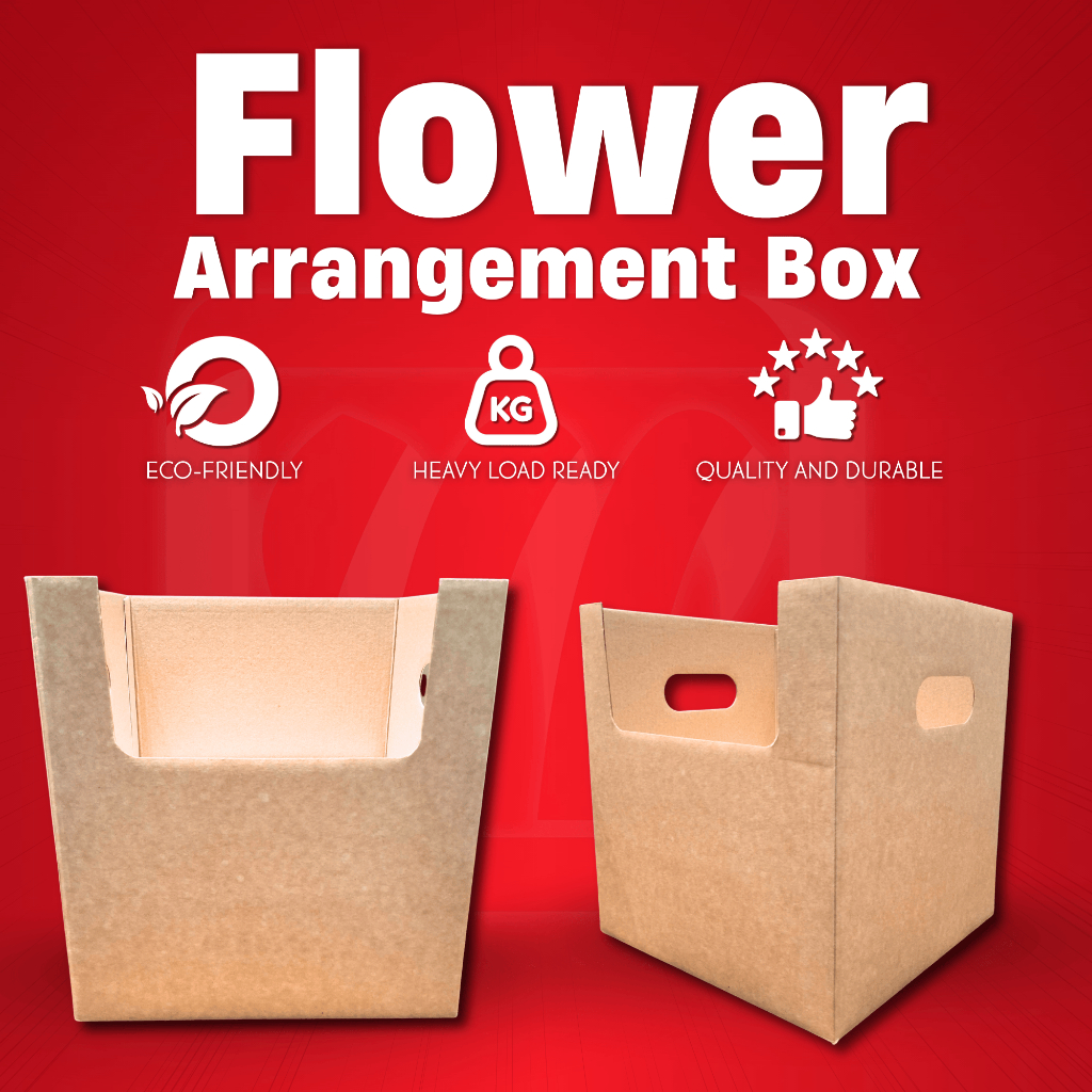 Flower Arrangement Box Premium Bouquet Transport Box with Vase holder ...