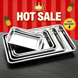 Stainless Steel Food Warmer Tray Food Serving Plate Multi Purpose ...