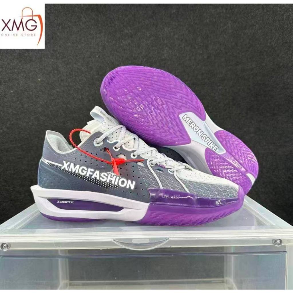 Size 41-45 Xmg Gt Cut 3 Grey Violet Shoes Basketball Shoes With Spike ...