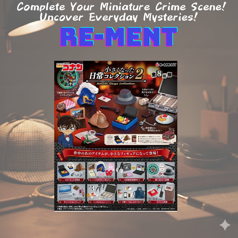 Rement Detective Conan Small Everyday Collection Figure Box Set 8 Types ...