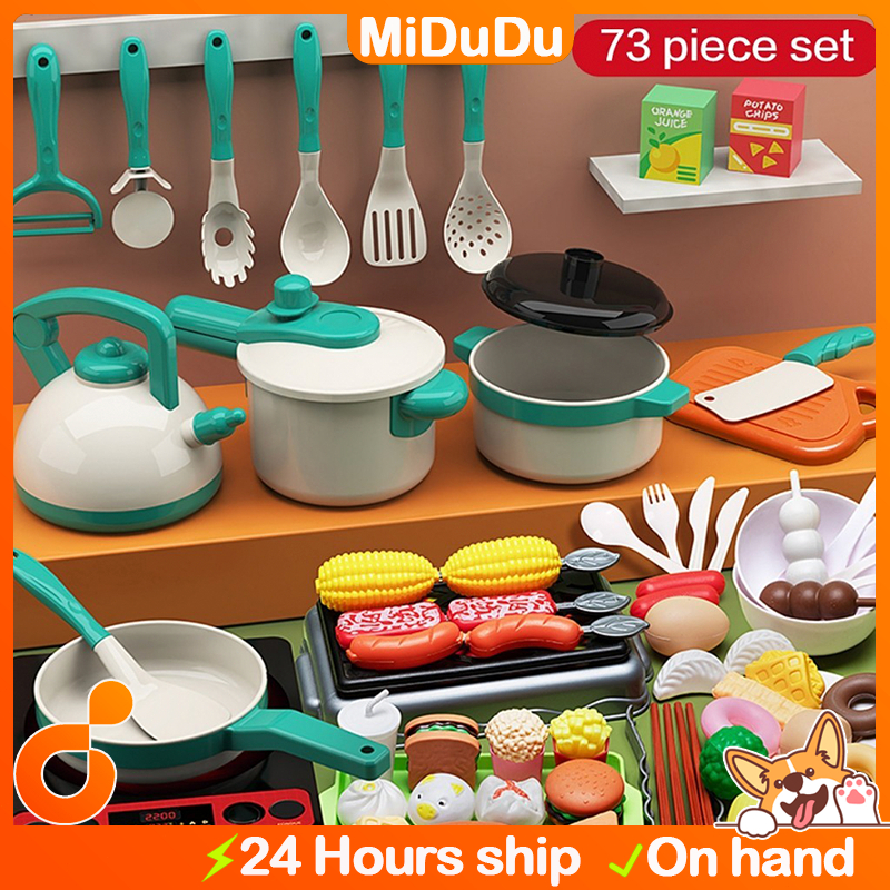 Cooking Set Toy BBQ Kitchen Set Toys For Kids Educational Toys Pretend ...