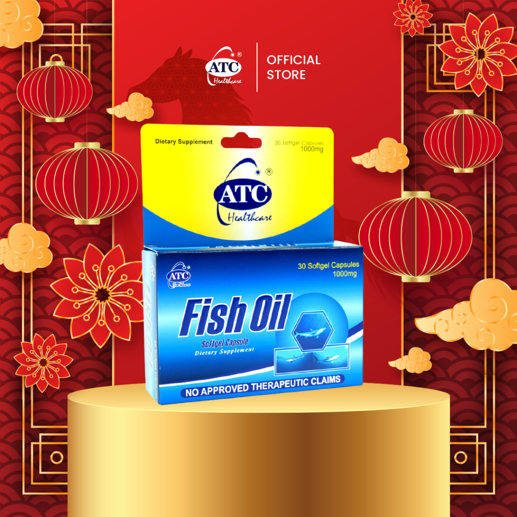 ATC Fish Oil 30's Omega 3 Health Supplements High Purity Soft Capsules ...