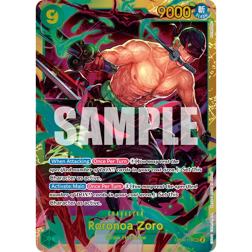 One Piece TCG Roronoa Zoro OP06-118[English][SEC] | CardRepublique ...